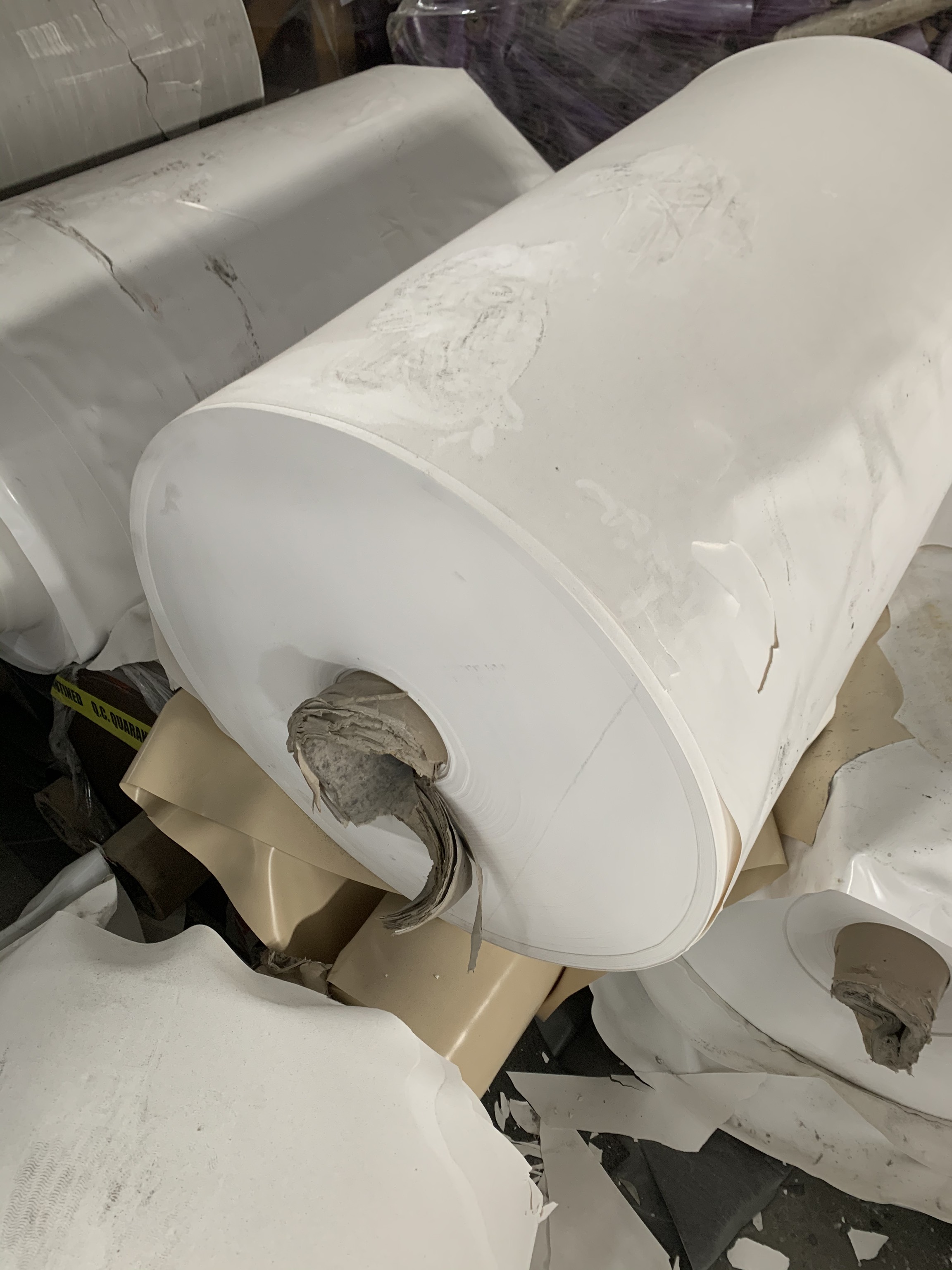 PVC, Rolls, rigid white pvc rolls