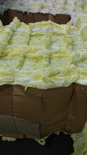 LDPE, Baled, ldpe film bales yellow and white